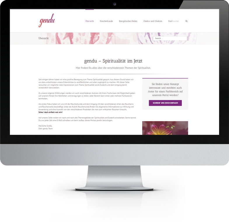 Homepage Gendu - kreativeinschlag